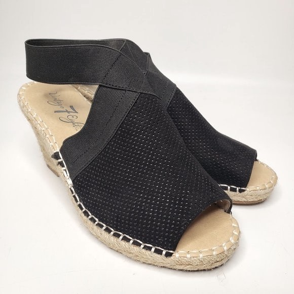 Vintage 7 Eight | Shoes | Vintage 7 Eight Ankle Strap Wedge Sandals 7 M ...